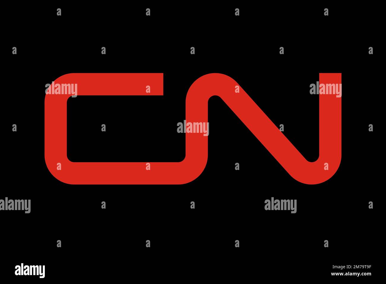 Canadian National Railway, Logo, Black background Stock Photo - Alamy Canadian National Railway, Logo, Black background Stock Photo - Alamy