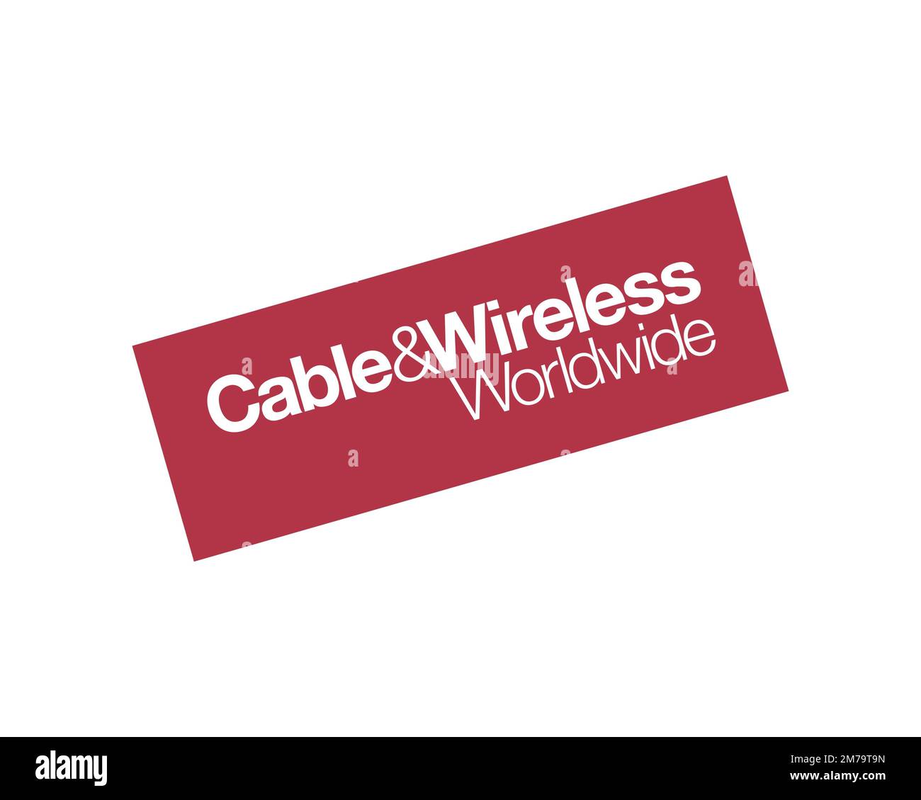 Cable & Wireless Worldwide, rotated logo, white background Stock Photo ...