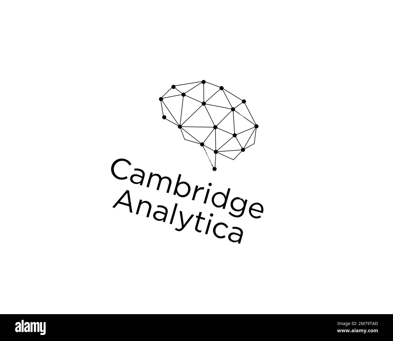 Cambridge Analytica, Rotated Logo, White Background B Stock Photo - Alamy