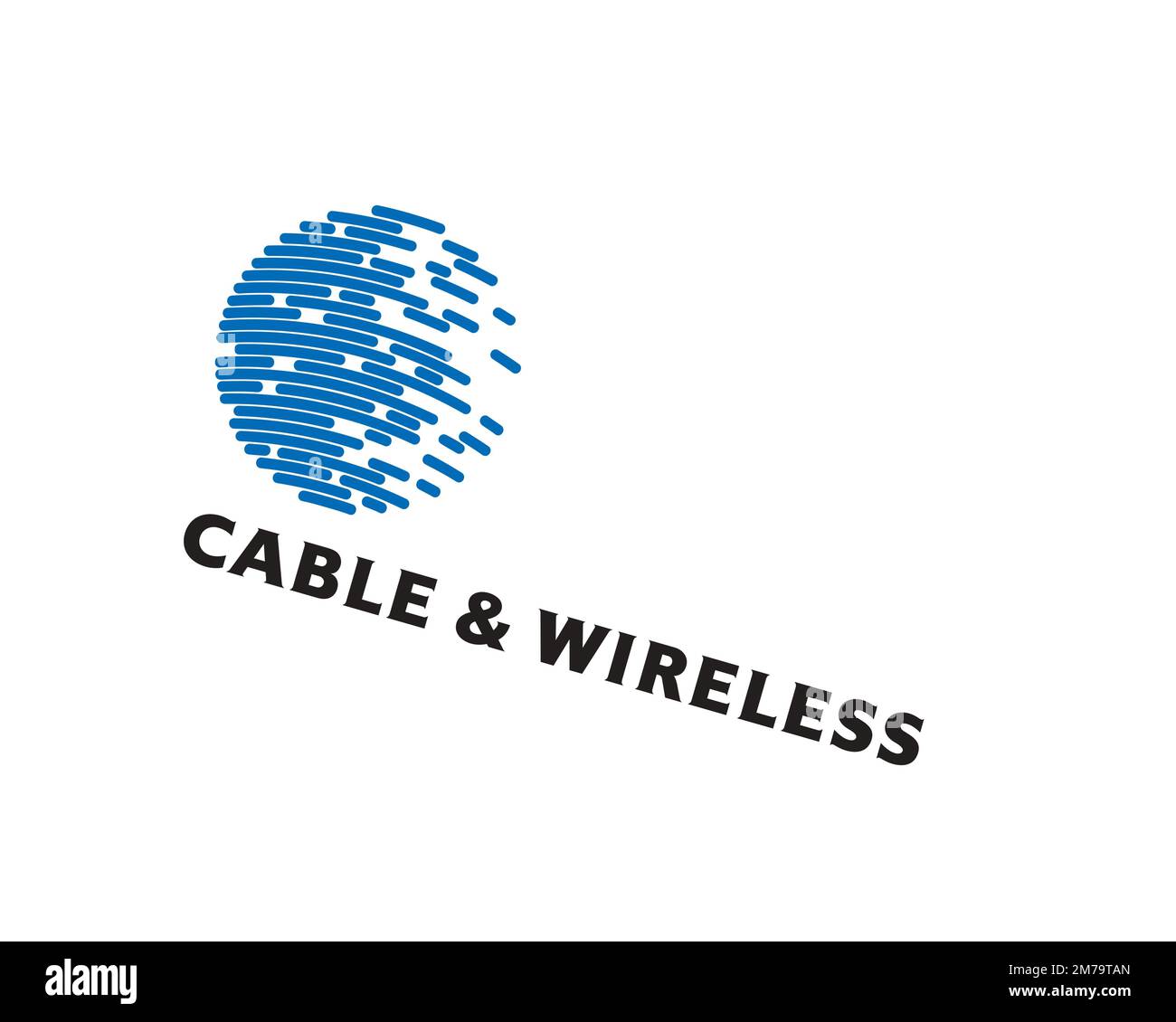 Cable & Wireless plc, rotated logo, white background B Stock Photo - Alamy