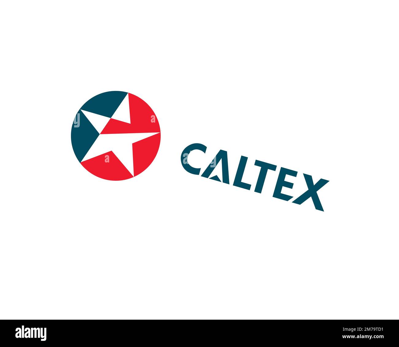 Caltex, rotated logo, white background B Stock Photo - Alamy