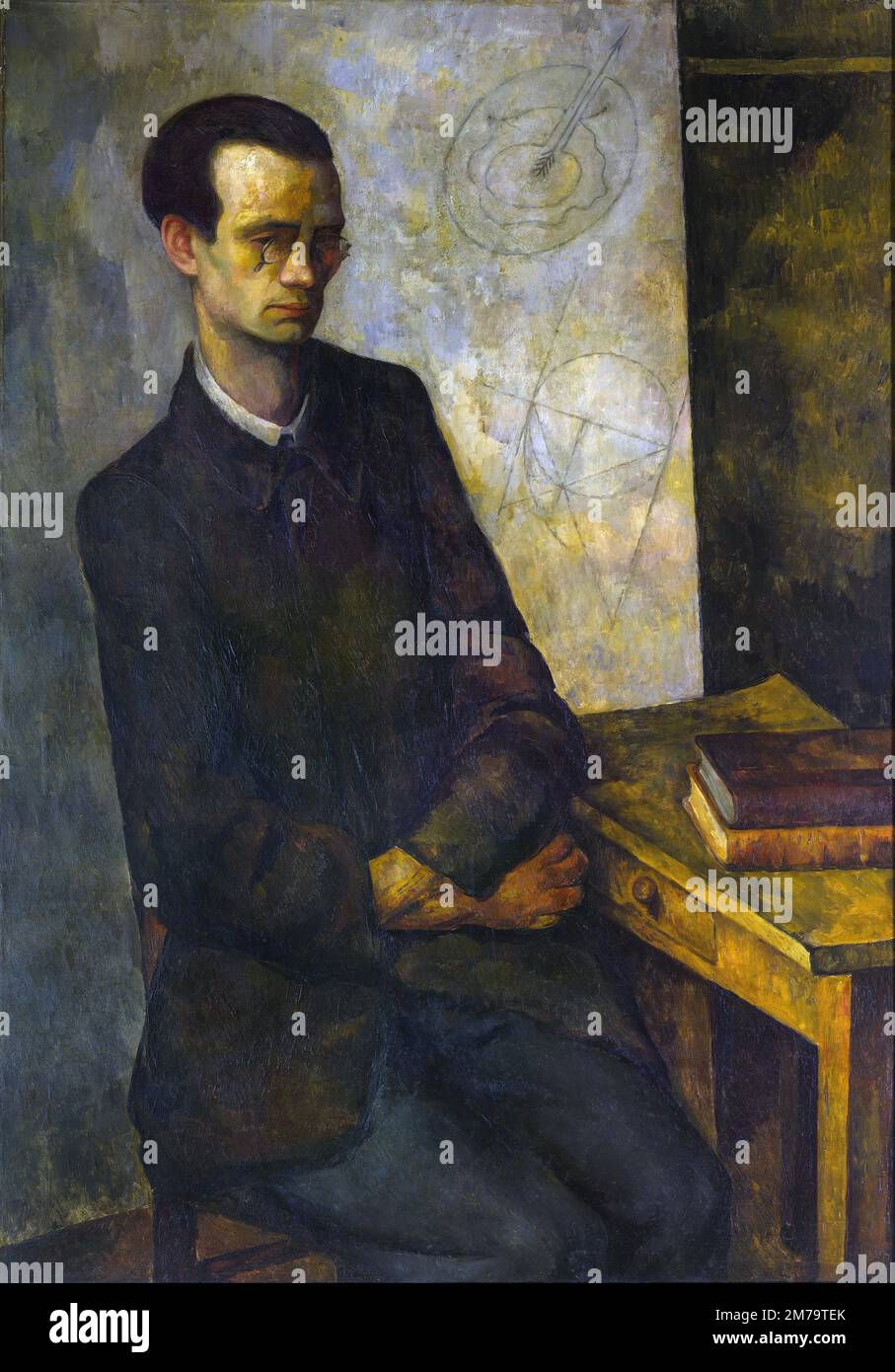 The Mathematician, 1919, Painting by Diego Rivera Stock Photo - Alamy