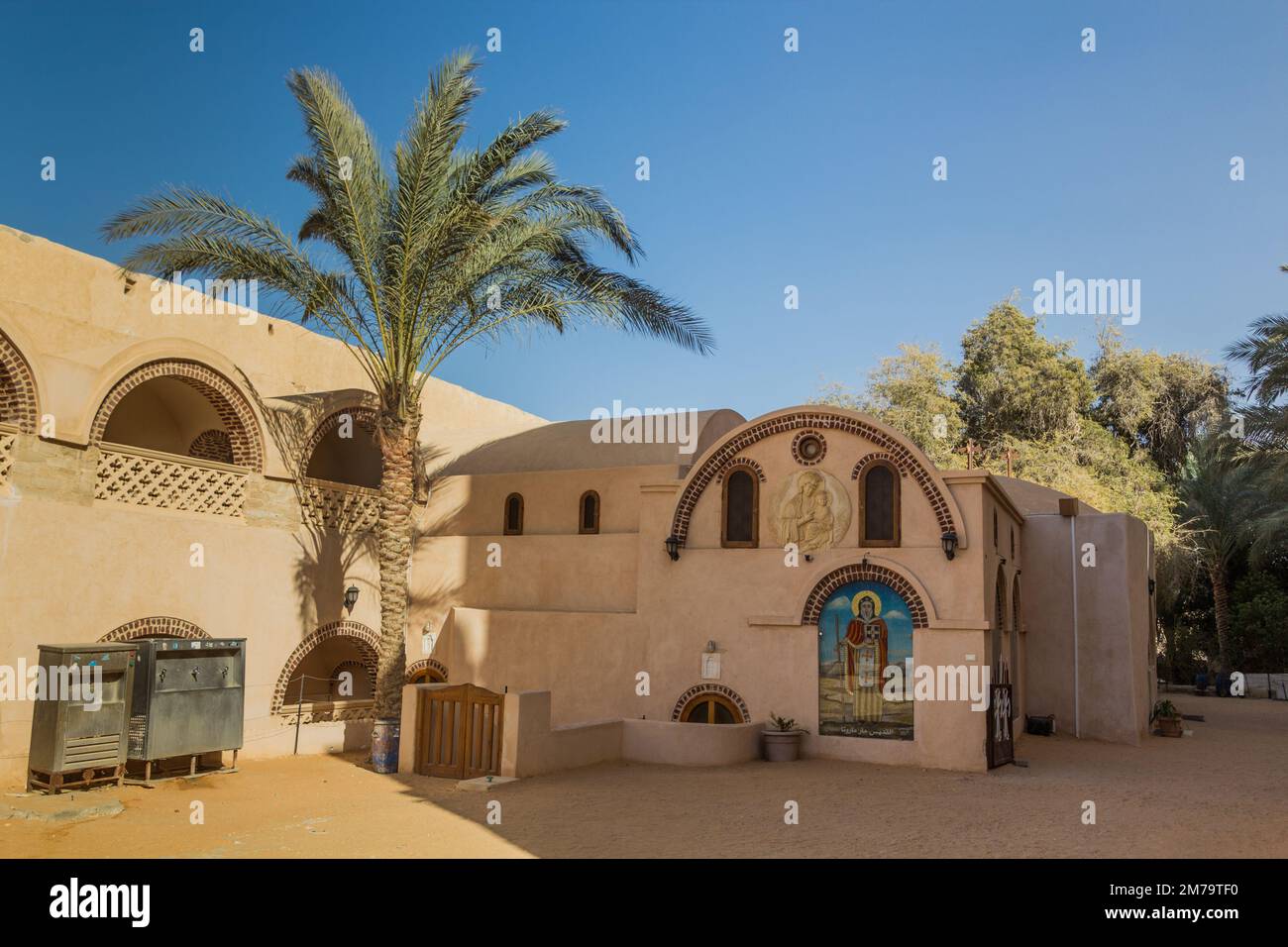 WADI NATRUN, EGYPT - JANUARY 30, 2019: Monastery of Saint Mary El ... WADI NATRUN, EGYPT - JANUARY 30, 2019: Monastery of Saint Mary El ...