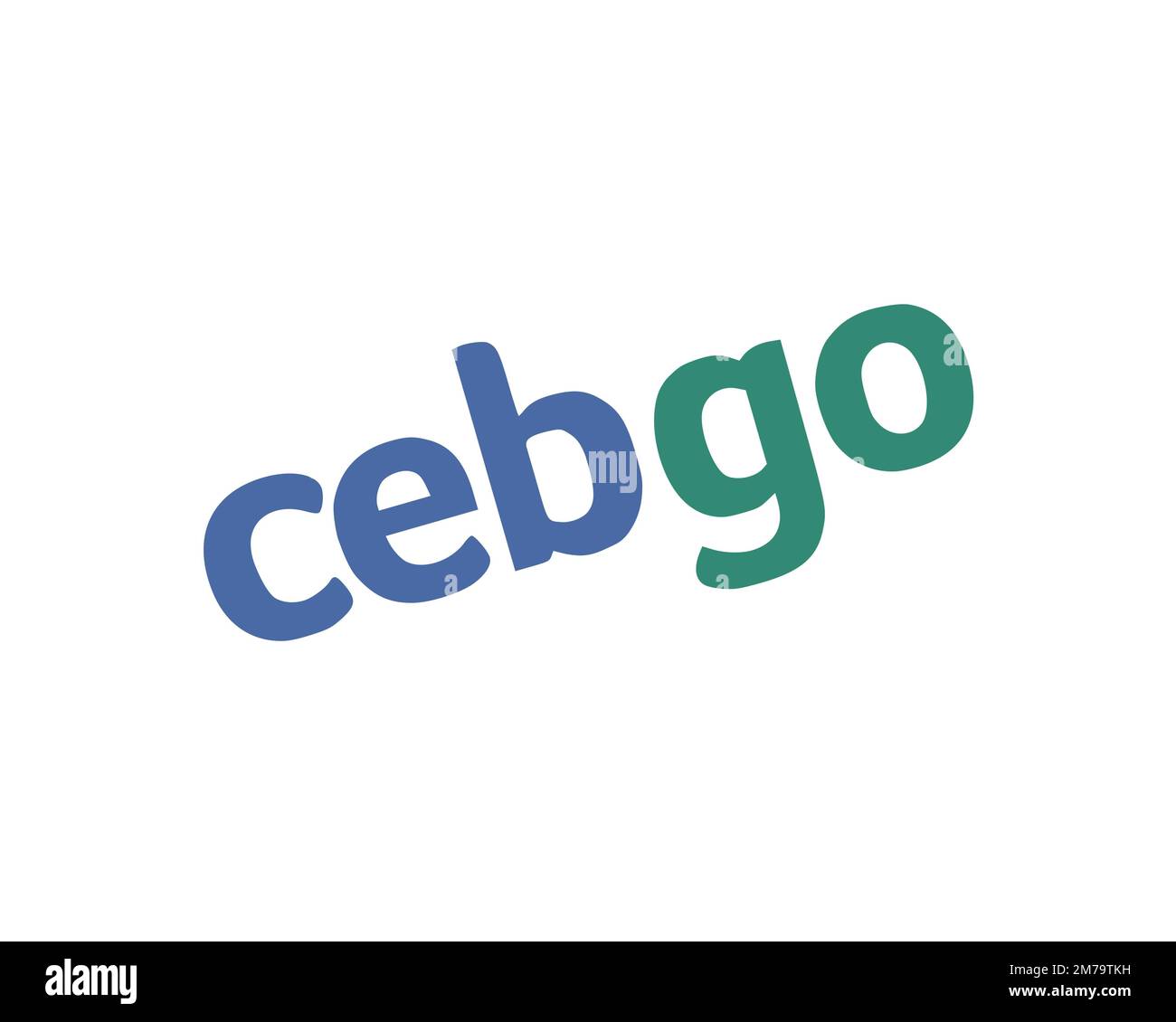 Cebgo, rotated logo, white background Stock Photo - Alamy