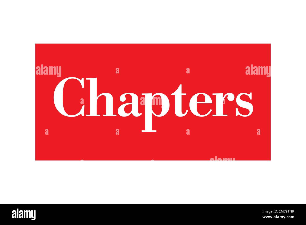 Chapters logo hi-res stock photography and images - Alamy