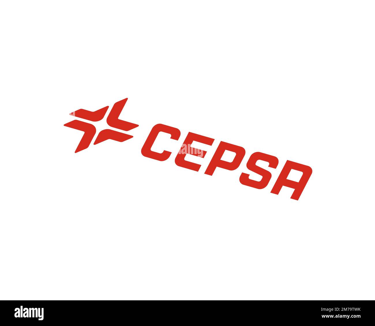 Cepsa, rotated logo, white background B Stock Photo - Alamy