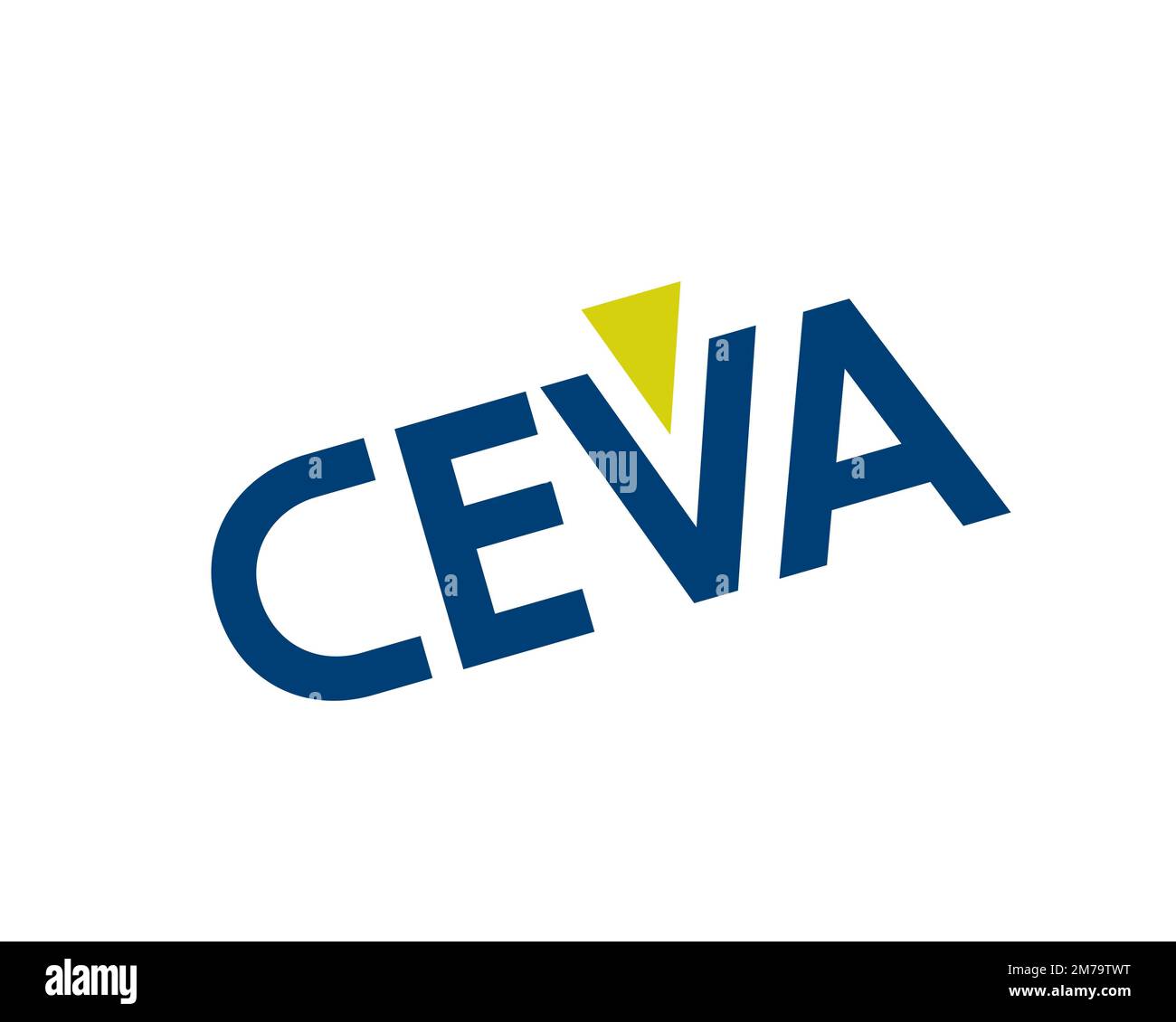 Ceva semiconductor company, rotated logo, white background Stock Photo ...