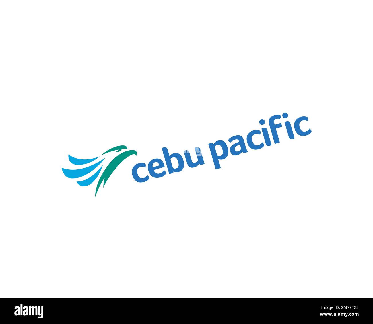 Cebu Pacific, rotated logo, white background Stock Photo - Alamy
