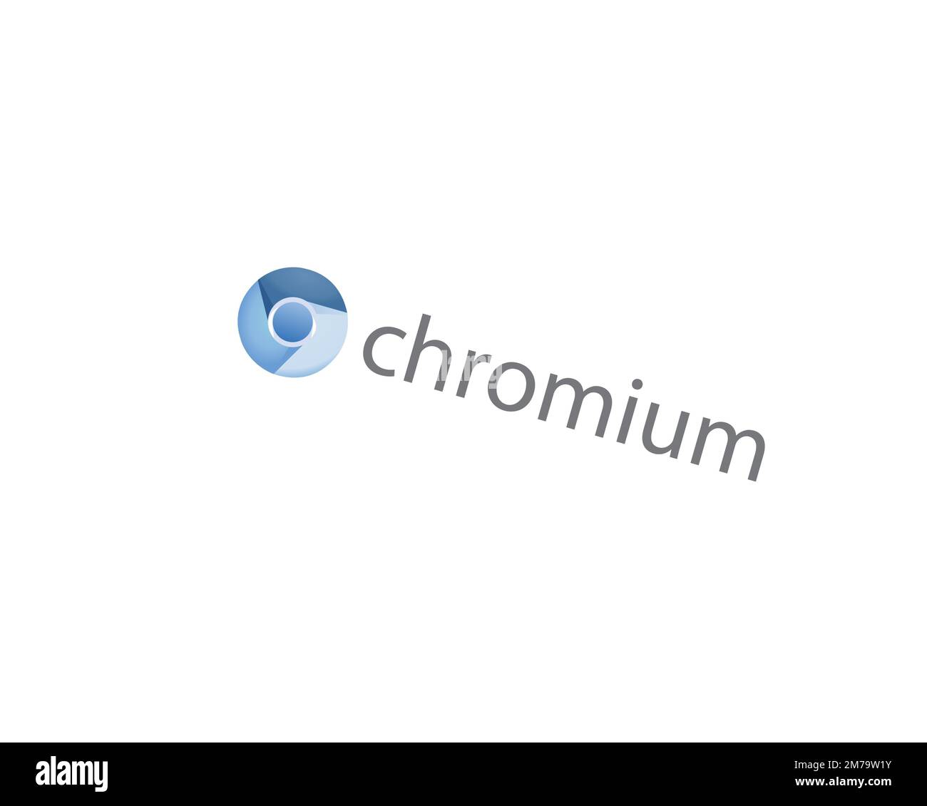 Chromium OS, rotated logo, white background B Stock Photo - Alamy