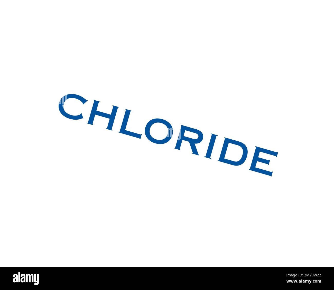 Chloride Group, rotated logo, white background B Stock Photo - Alamy