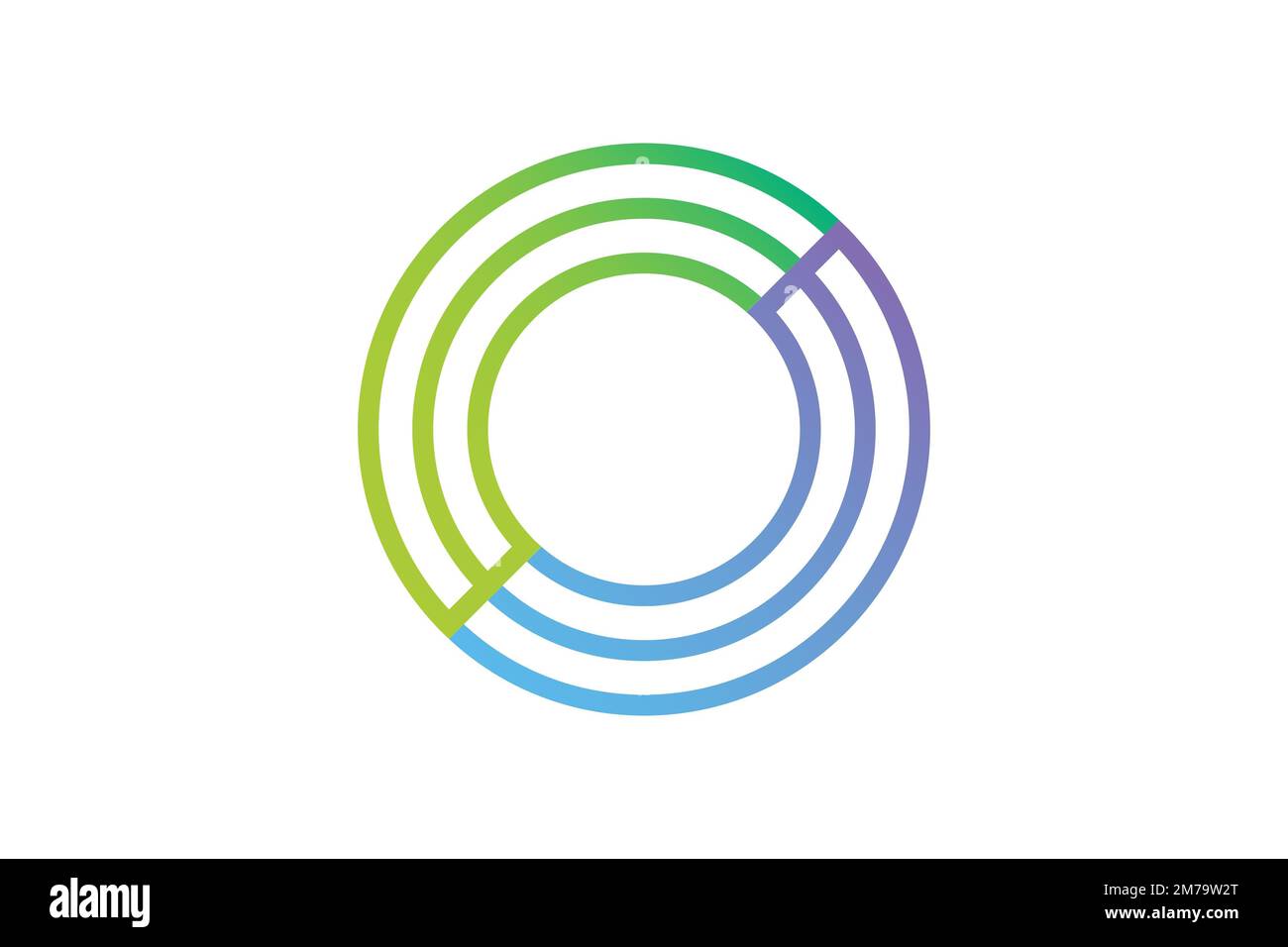 Circle company, Logo, White background Stock Photo - Alamy