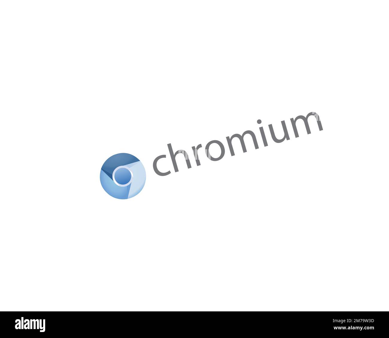 Chromium OS, rotated logo, white background Stock Photo - Alamy