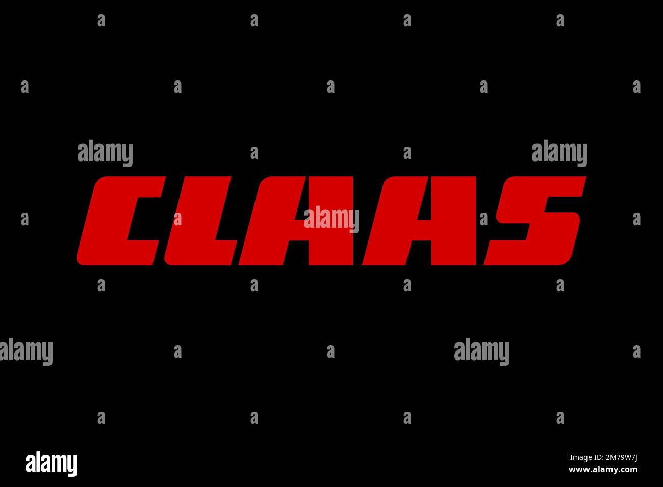 Claas, Logo, Black background Stock Photo - Alamy