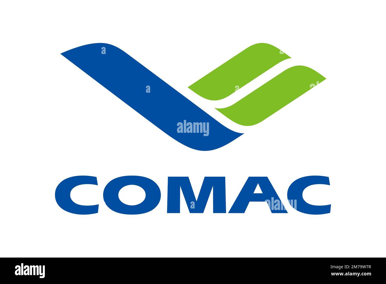 Comac, Logo, White background Stock Photo - Alamy