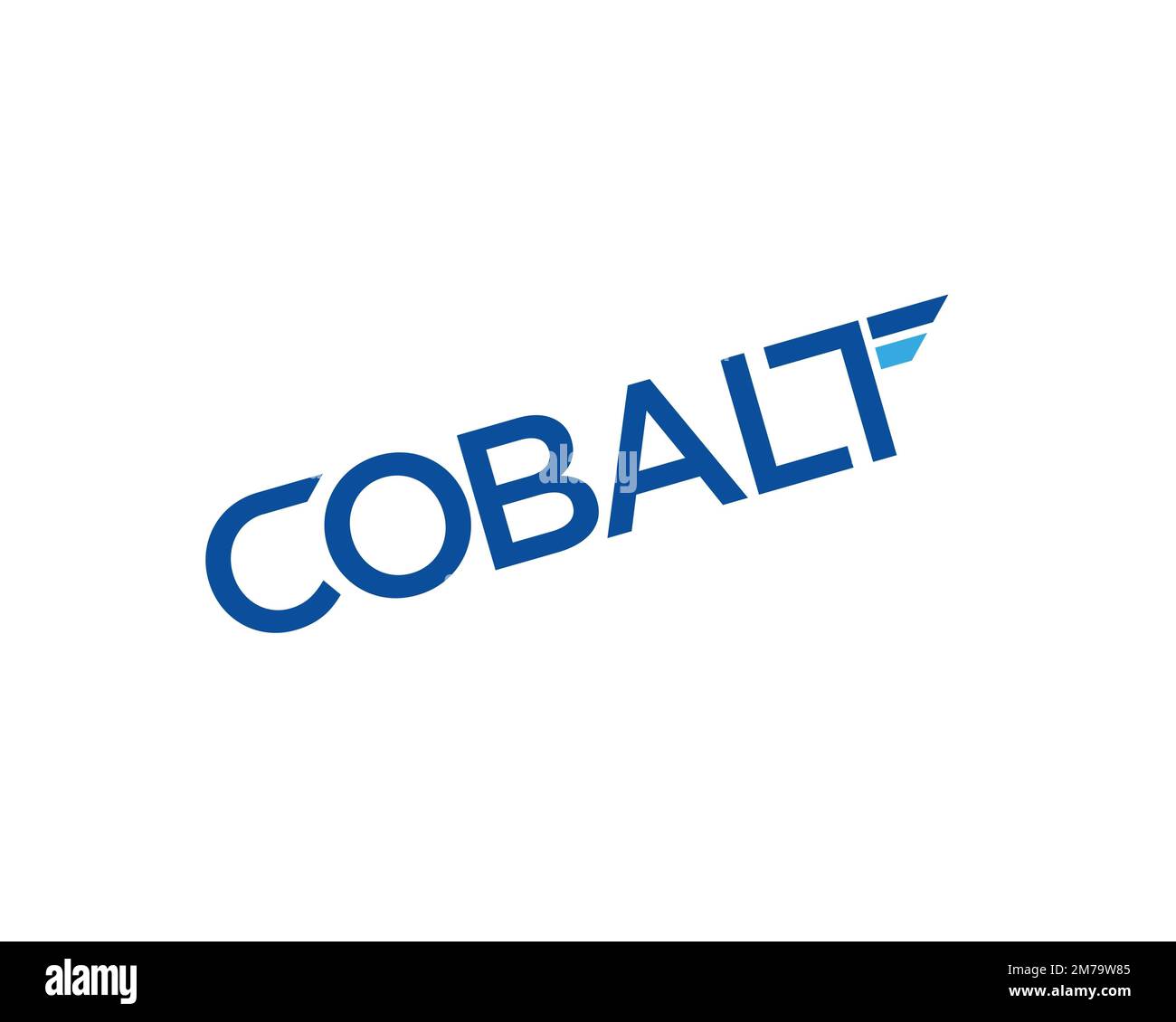 Cobalt Air, Rotated Logo, White Background Stock Photo - Alamy