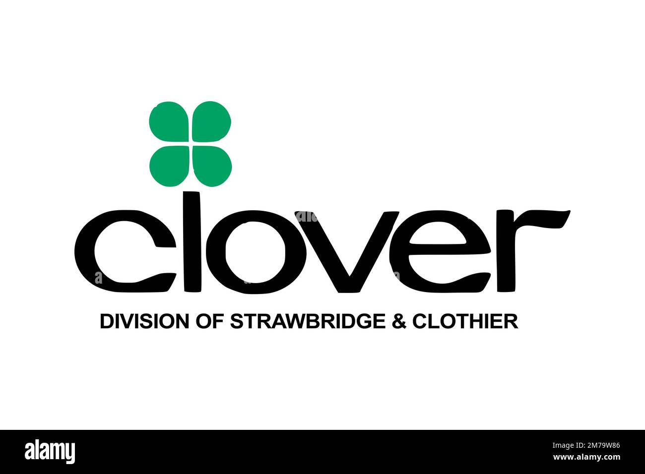 Clover store, Logo, White background Stock Photo - Alamy