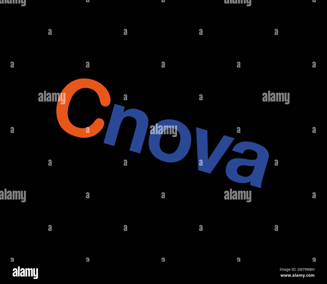 Cnova, rotated logo, black background B Stock Photo - Alamy