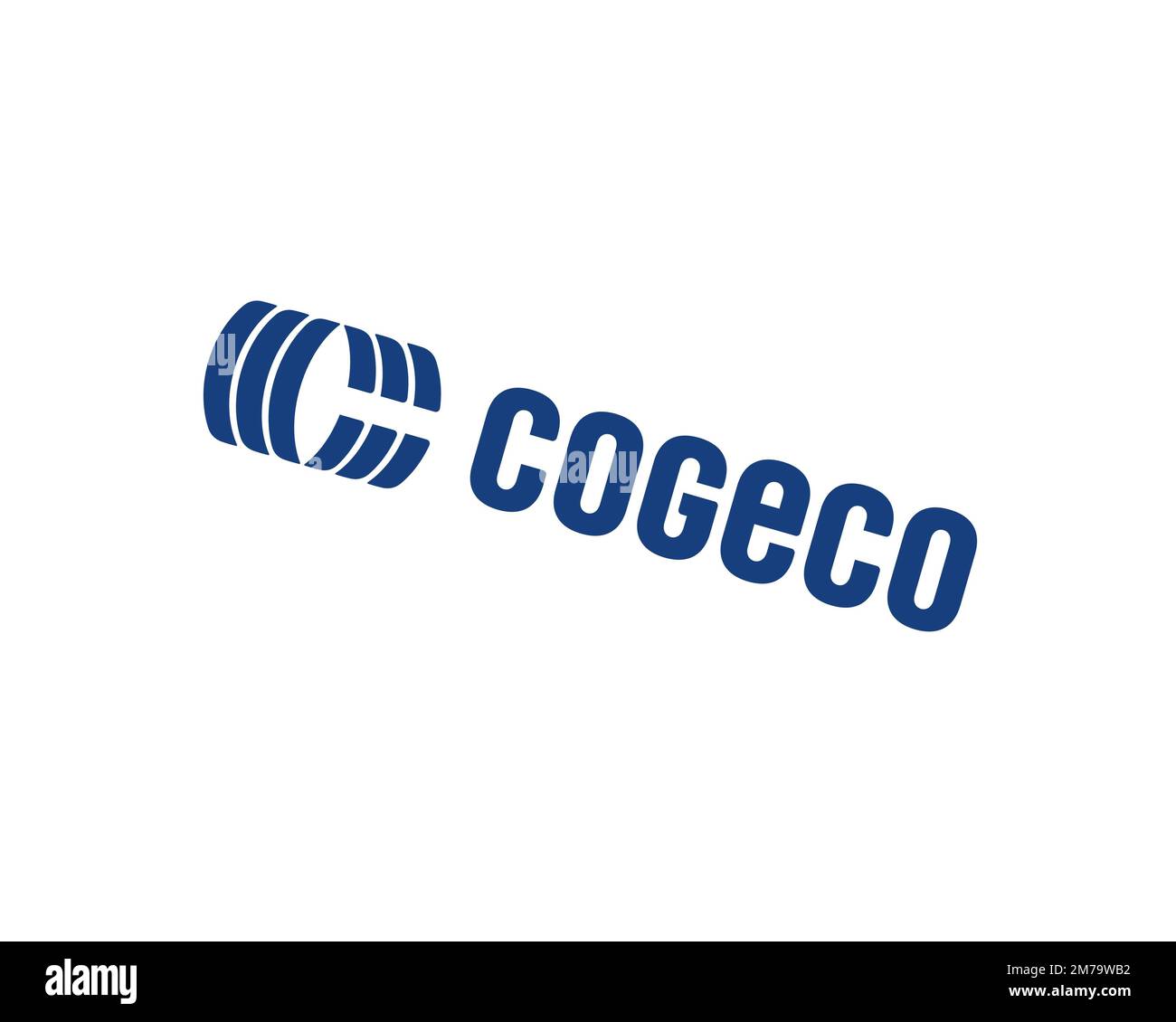 Cogeco, rotated logo, white background B Stock Photo - Alamy