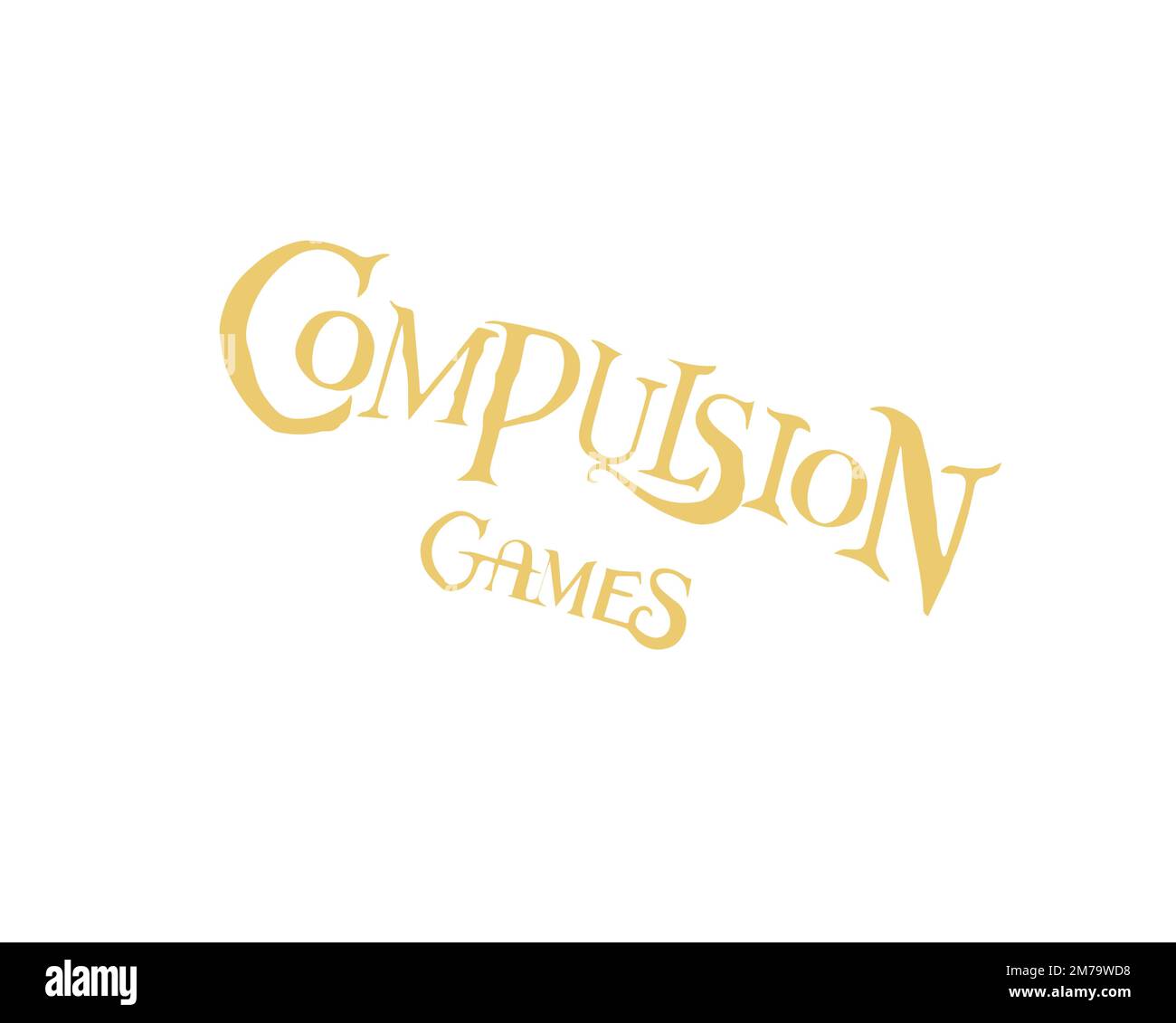 Compulsion Games, rotated logo, white background B Stock Photo - Alamy
