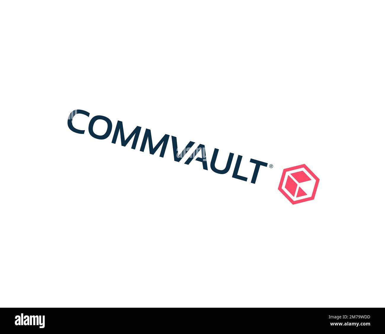 Commvault, Rotated Logo, White Background B Stock Photo - Alamy