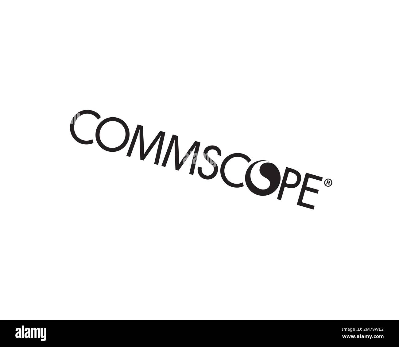 CommScope, rotated logo, white background B Stock Photo - Alamy