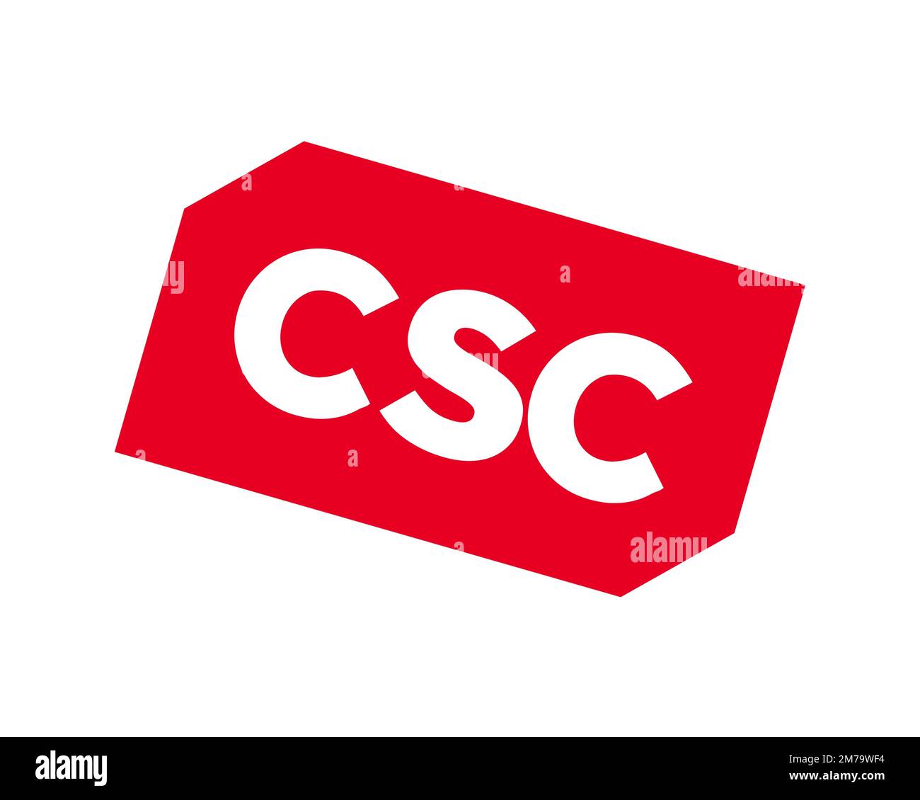 Computer Sciences Corporation, rotated logo, white background B Stock ...