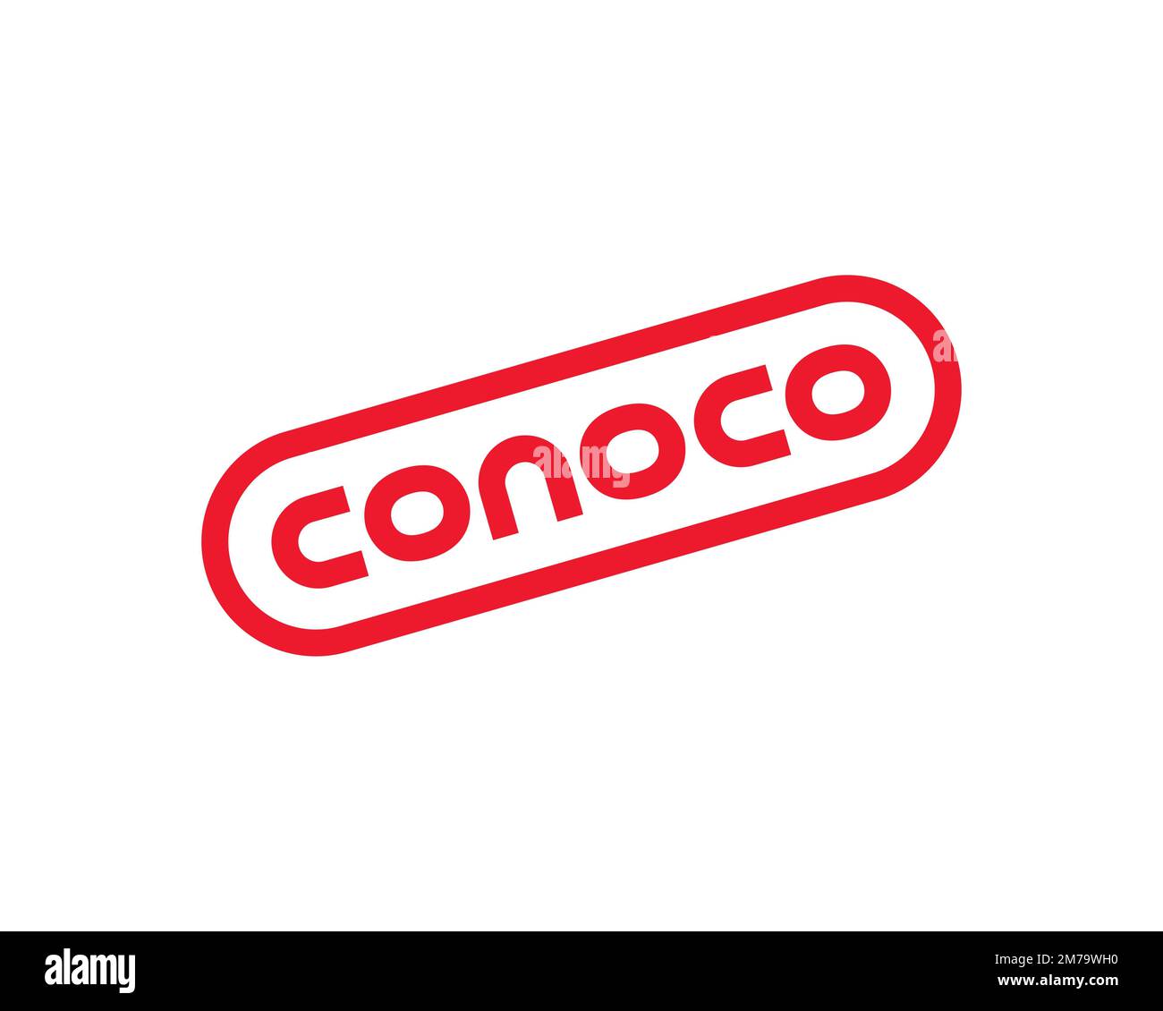 Conoco, rotated logo, white background Stock Photo - Alamy