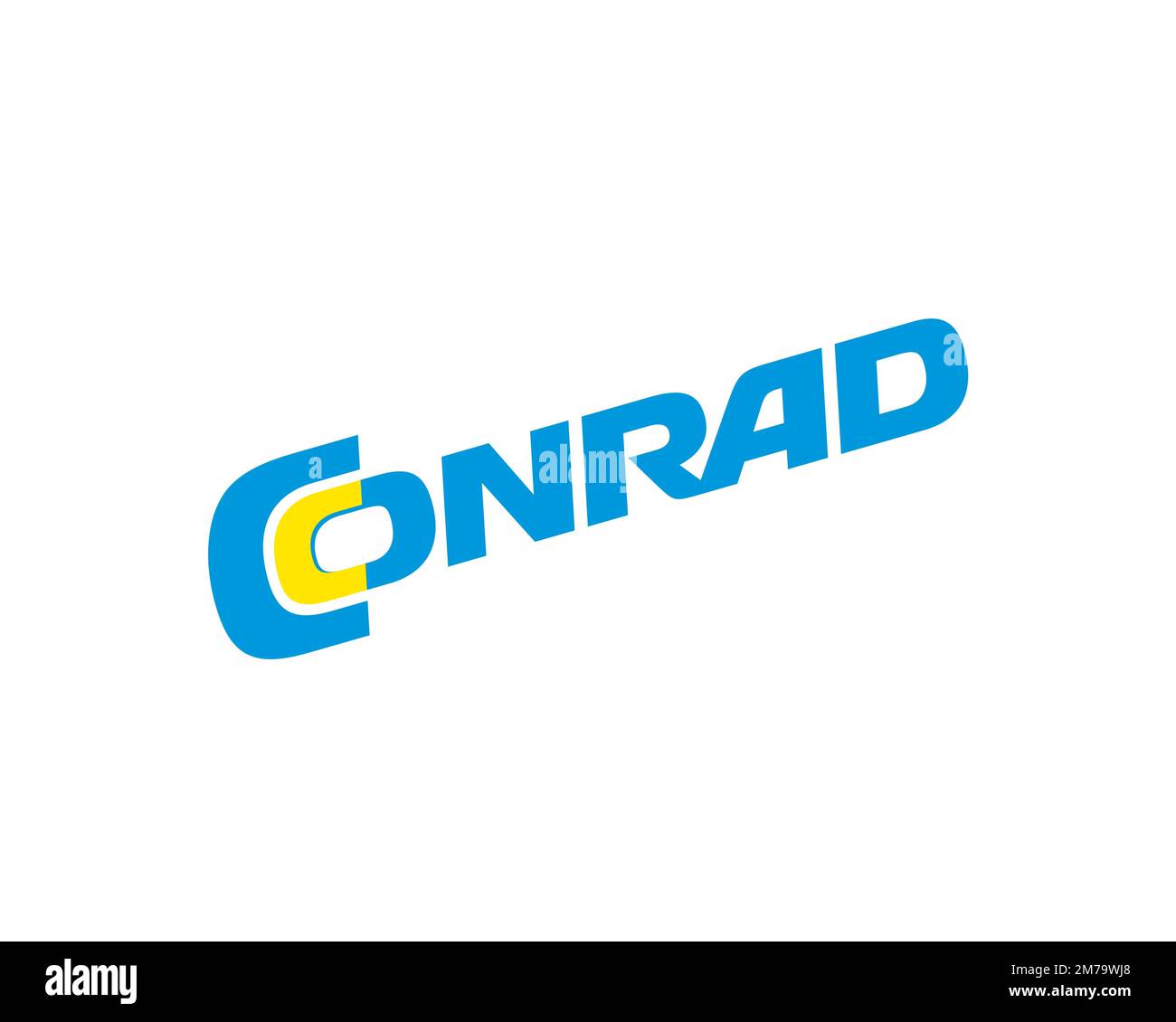 Conrad Electronic, rotated logo, white background Stock Photo - Alamy