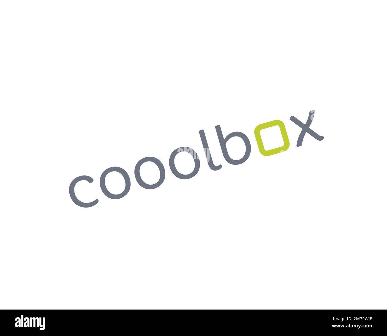 Cooolbox, rotated logo, white background Stock Photo - Alamy