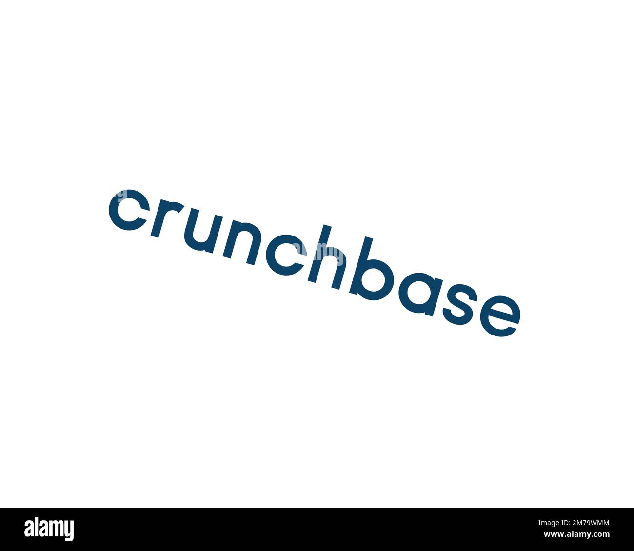 Crunchbase, rotated logo, white background B Stock Photo - Alamy