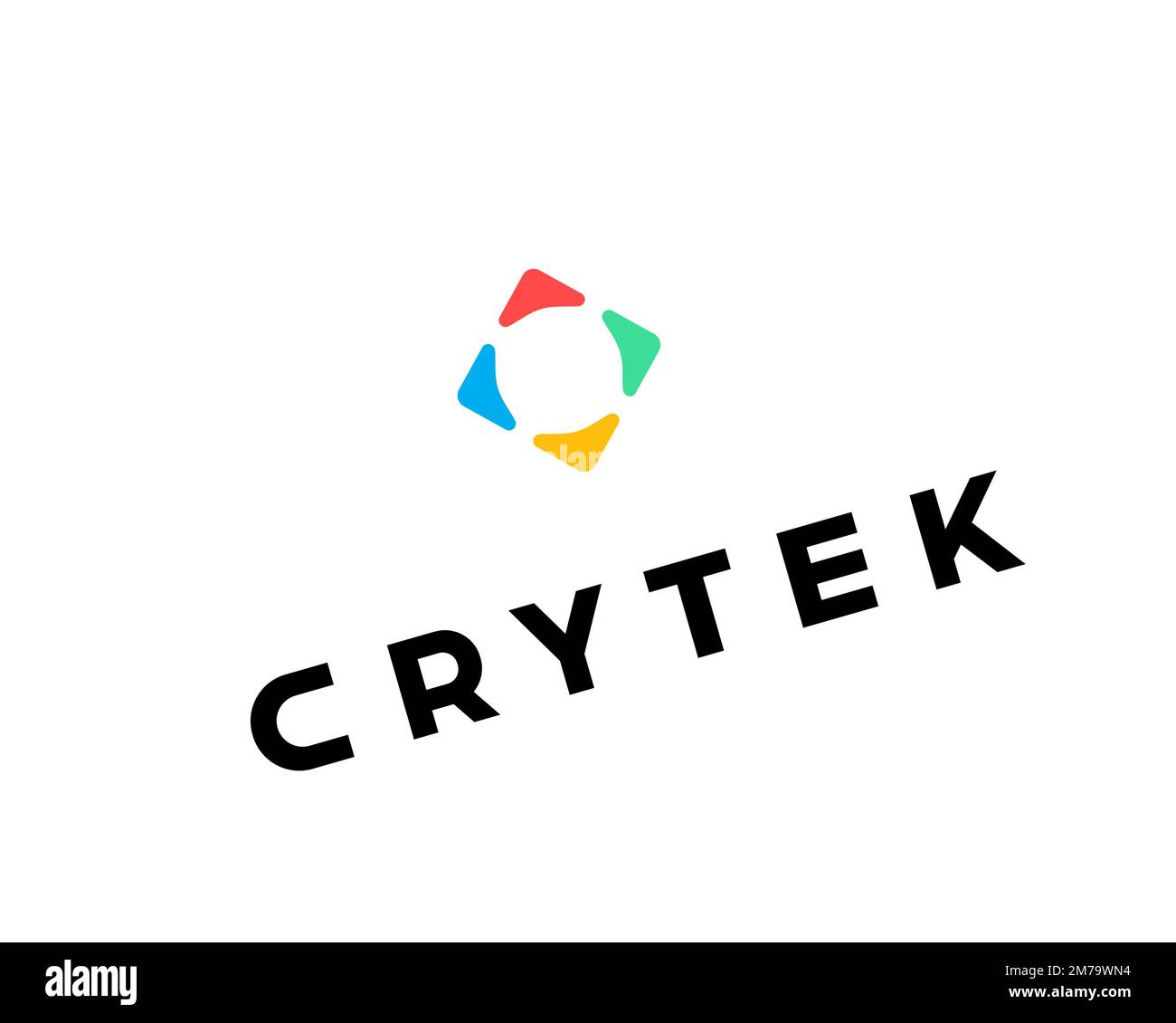 Crytek, rotated logo, white background Stock Photo - Alamy