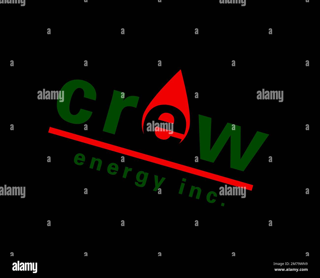 Crew Energy, rotated logo, black background B Stock Photo - Alamy