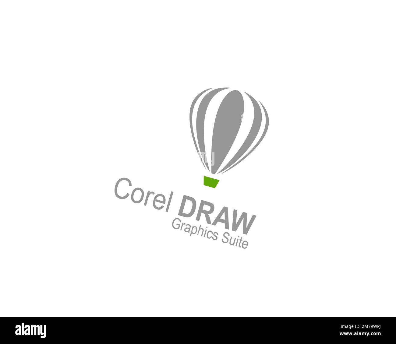 CorelDRAW, rotated logo, white background B Stock Photo - Alamy