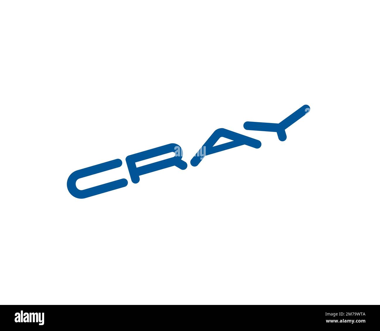 Cray, rotated logo, white background Stock Photo - Alamy