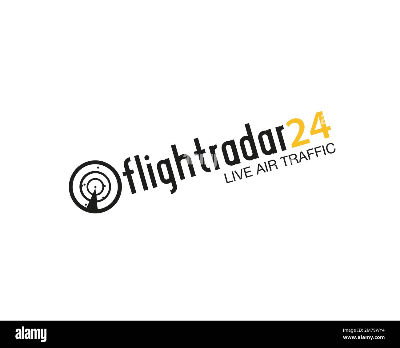 Flightradar24, rotated logo, white background Stock Photo - Alamy