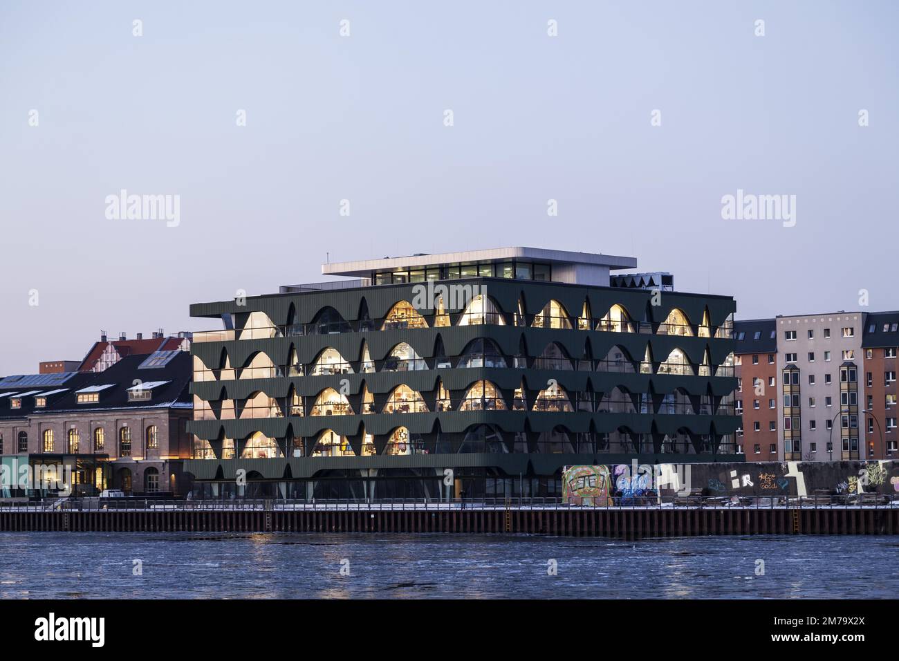 Labels Berlin 2 buildings, fashion centre, Berlin Treptow, Berlin ...