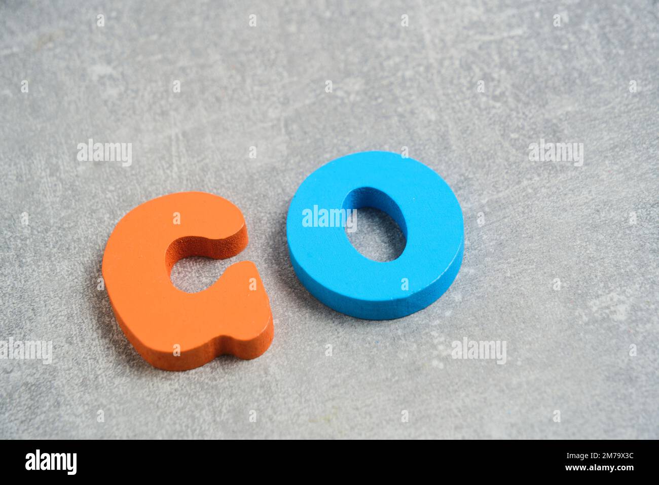 Inscription go is lined with letters English alphabet. Concept of ...