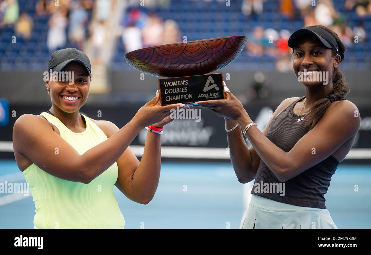 Taylor Townsend of the United States & Asia Muhammad of the United ...