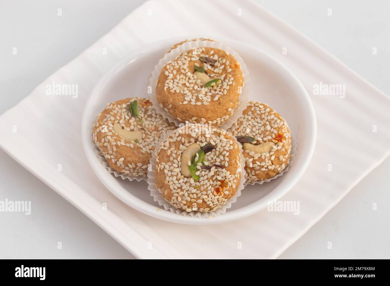 Winter Season Special Traditional Punjabi Mithai Til Tikki Or Tilkut ...