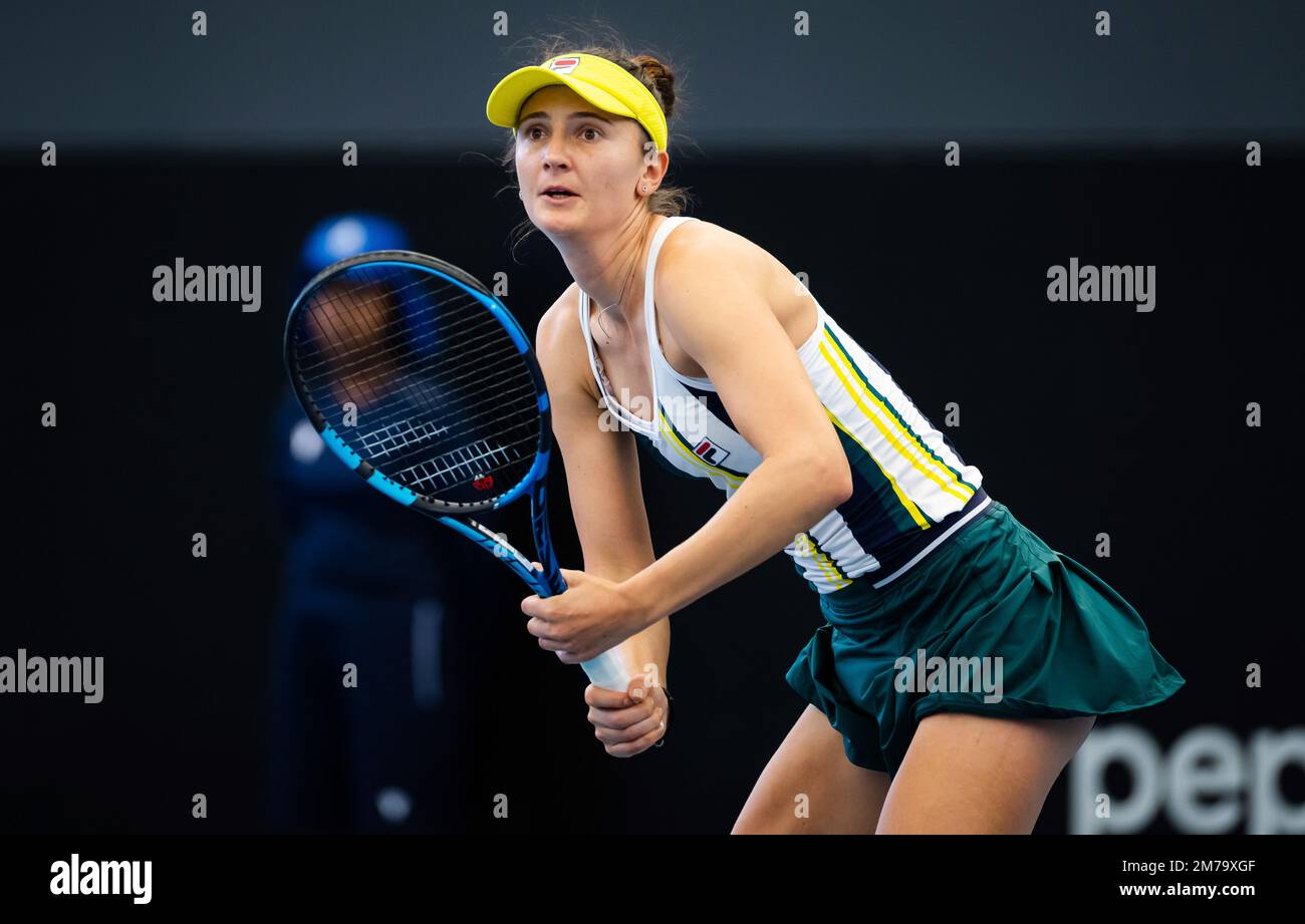 Irina-Camelia Begu of Romania in action during the semi-final of the ...