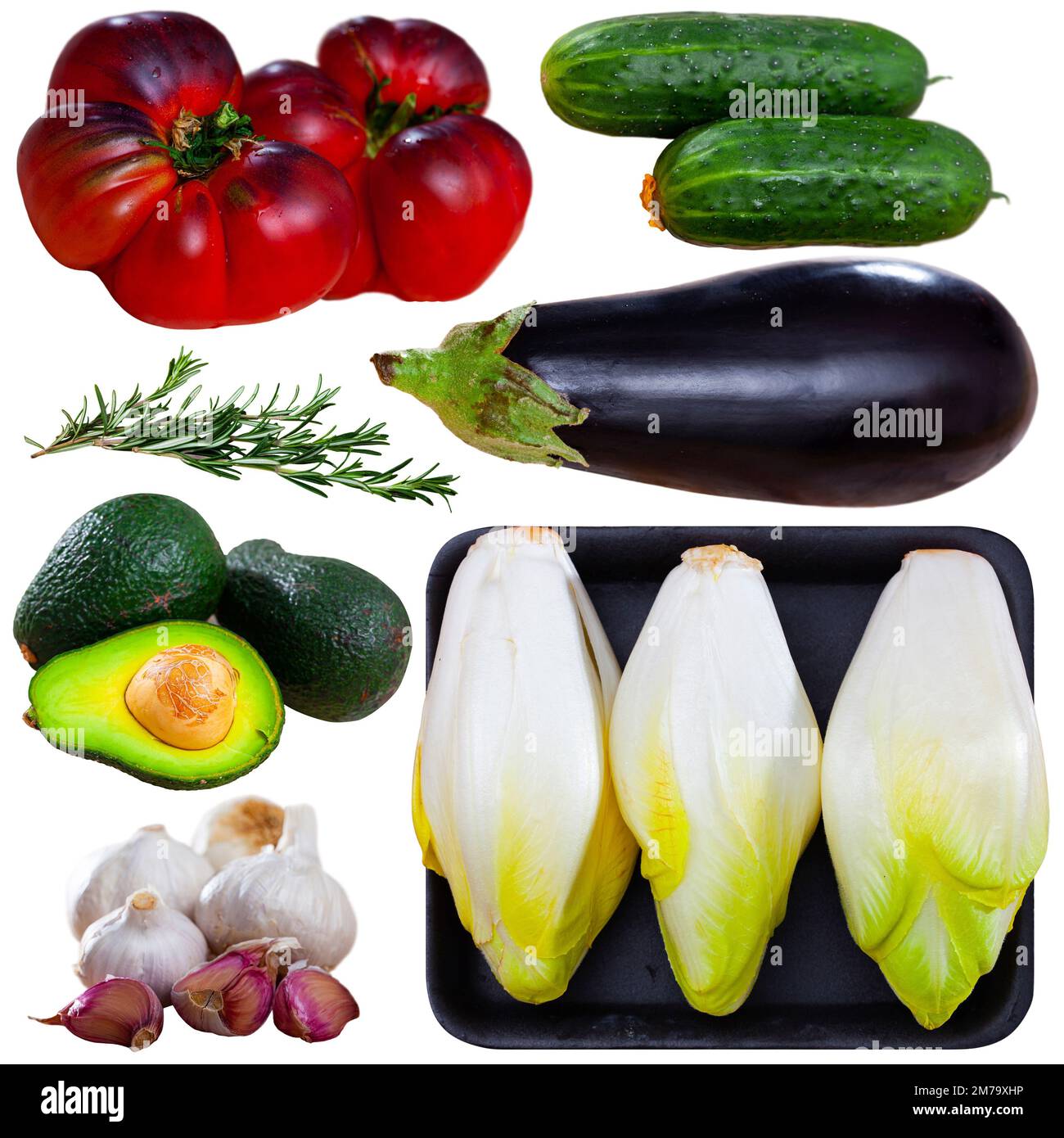Vegetables over white background Stock Photo - Alamy