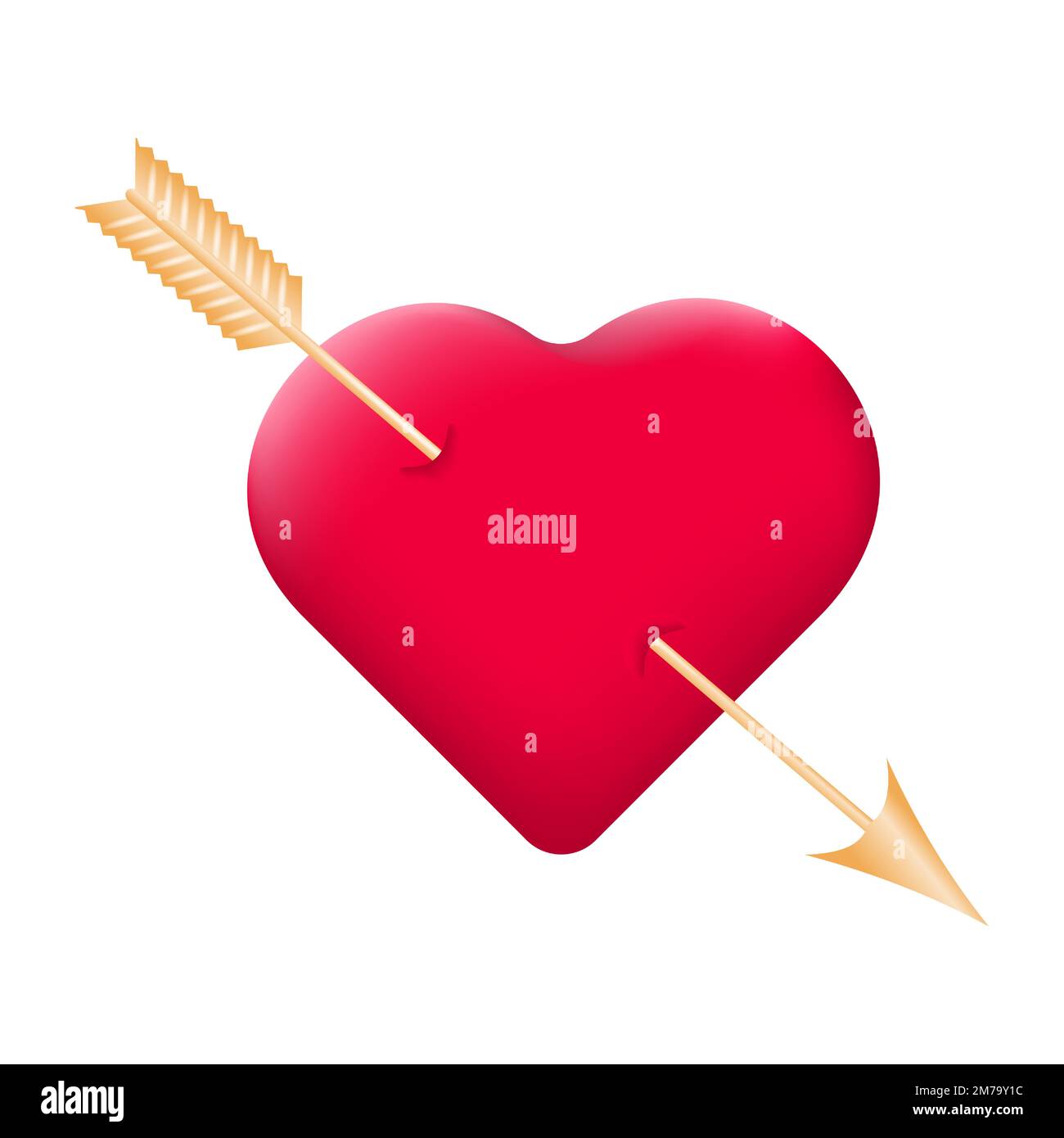 Arrow through the heart Stock Vector Images - Alamy