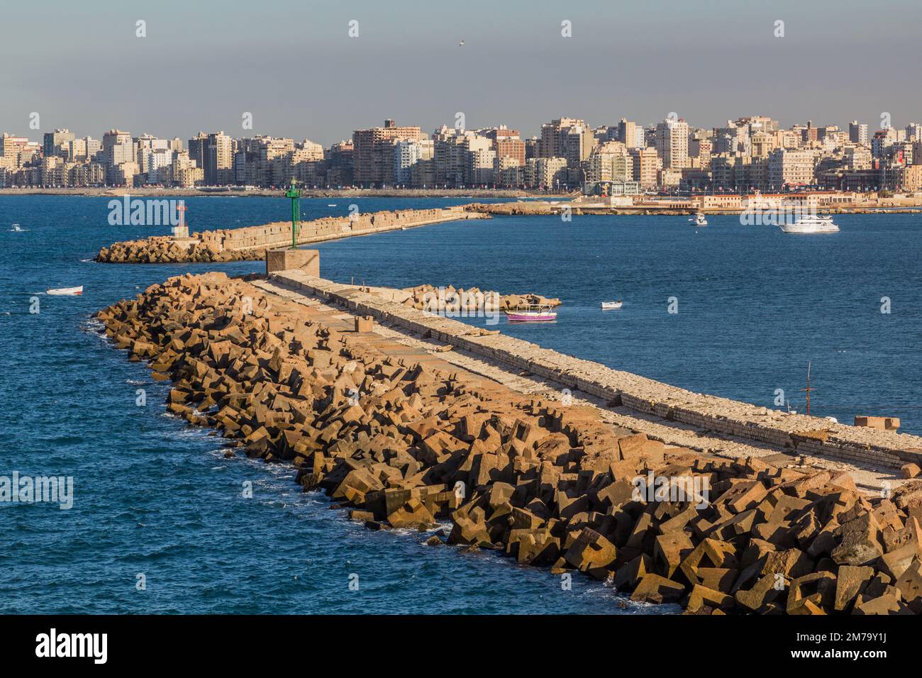 View of the Eastern Harbour in Alexandria, Egypt Stock Photo - Alamy