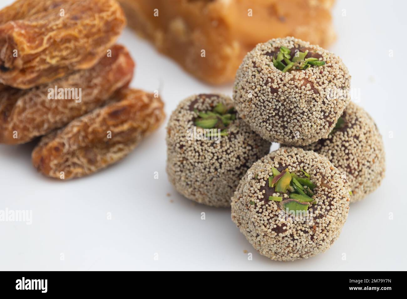 Winter Delicacy Khajoor Pak Is Sweet Dessert Made Of Rich Dates Blended ...