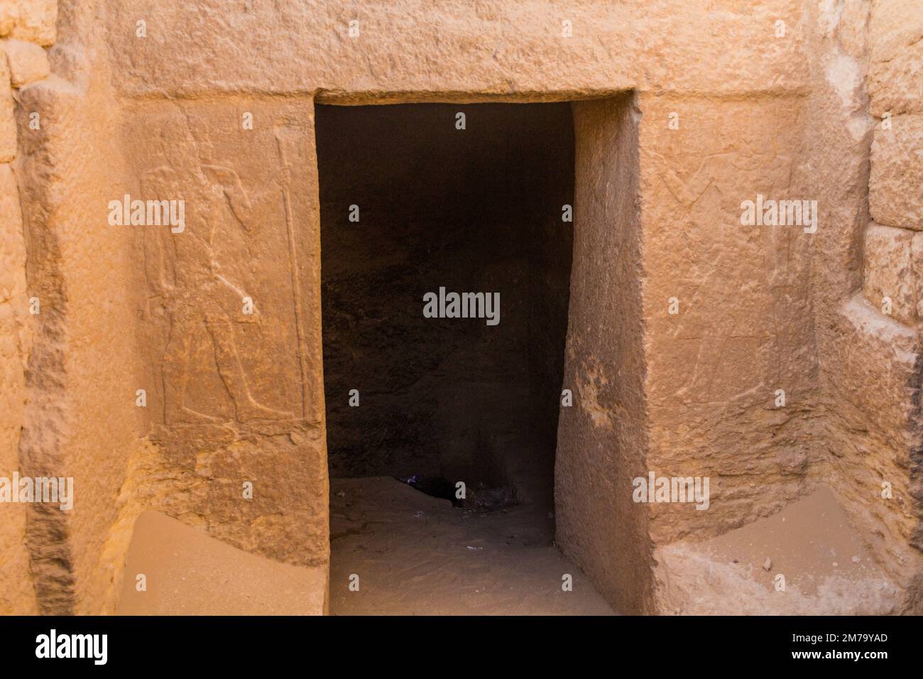 Underground tomb at Giza pyramids, Egypt Stock Photo - Alamy