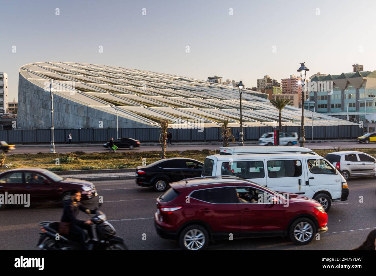 ALEXANDRIA, EGYPT - FEBRUARY 1, 2019: Bibliotheca Alexandrina (modern ...