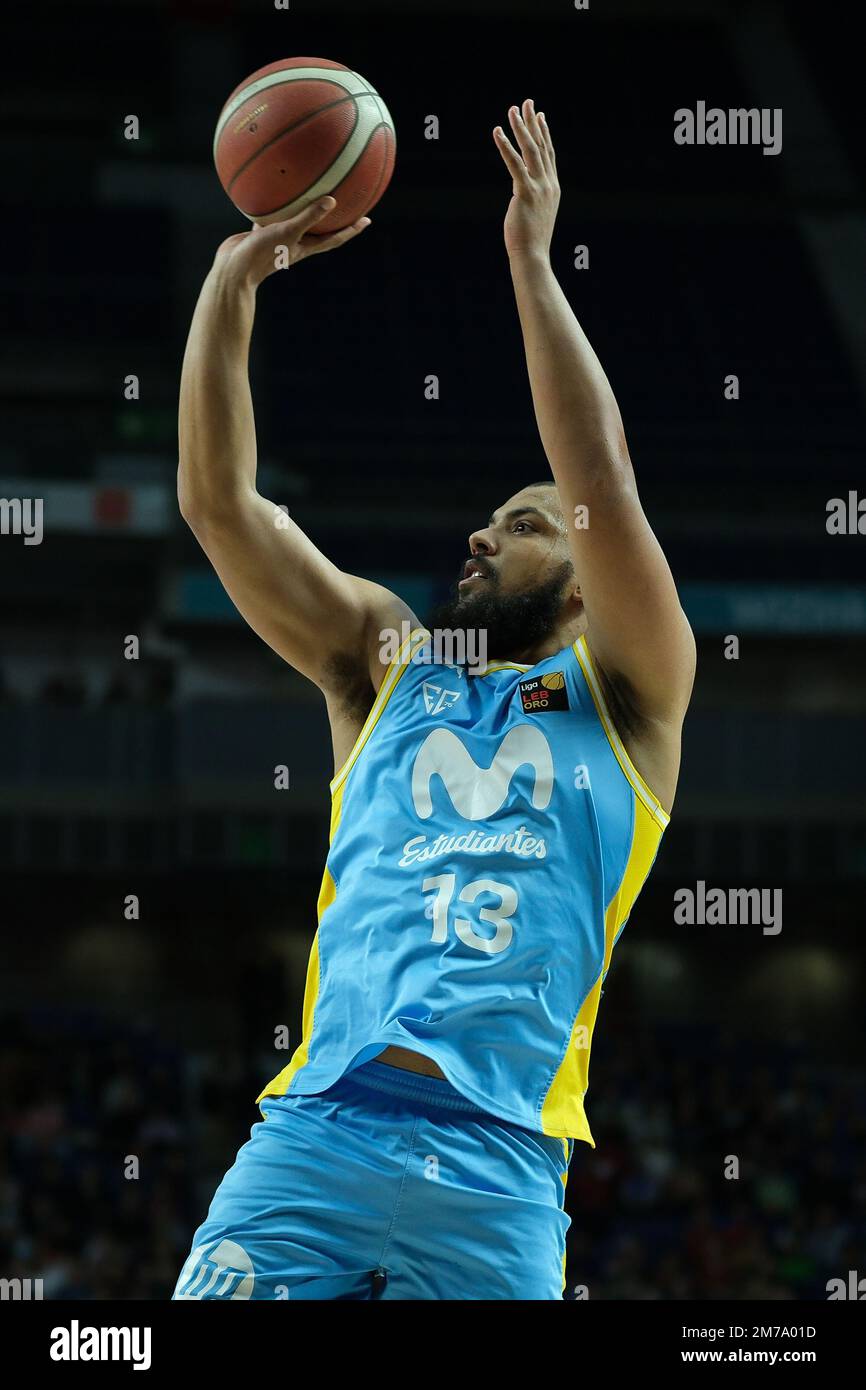 Madrid, Spain. 08th Jan, 2023. Player Kevin Larsen of Movistar ...