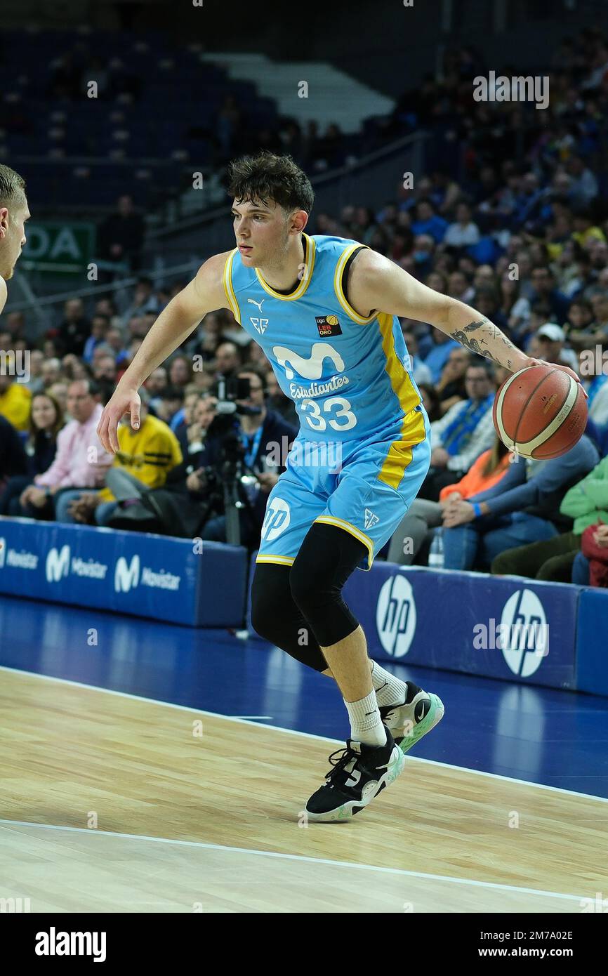 Madrid, Spain. 08th Jan, 2023. Player Ruben Dominguez of Movistar ...