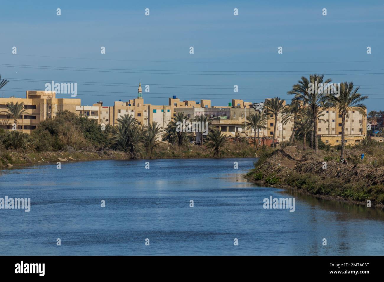 Small branch of the Nile delta, Egypt Stock Photo - Alamy