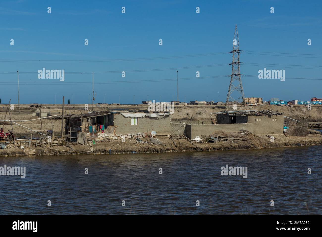 Landscape of Port Said suburbs, Egypt Stock Photo - Alamy